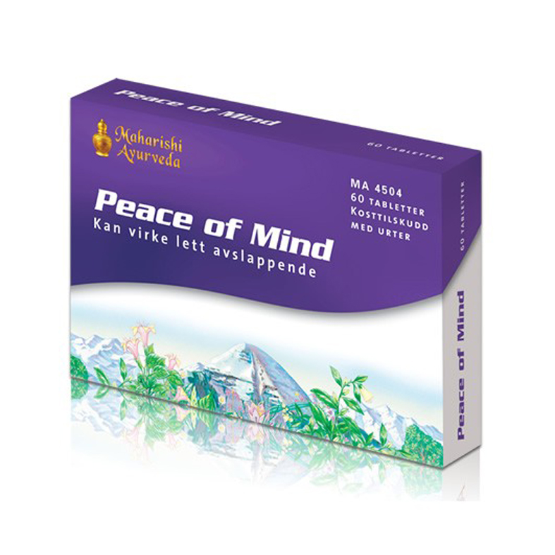 Peace of Mind 60 tabletter Maharishi Ayurveda - SUNNE SAKER